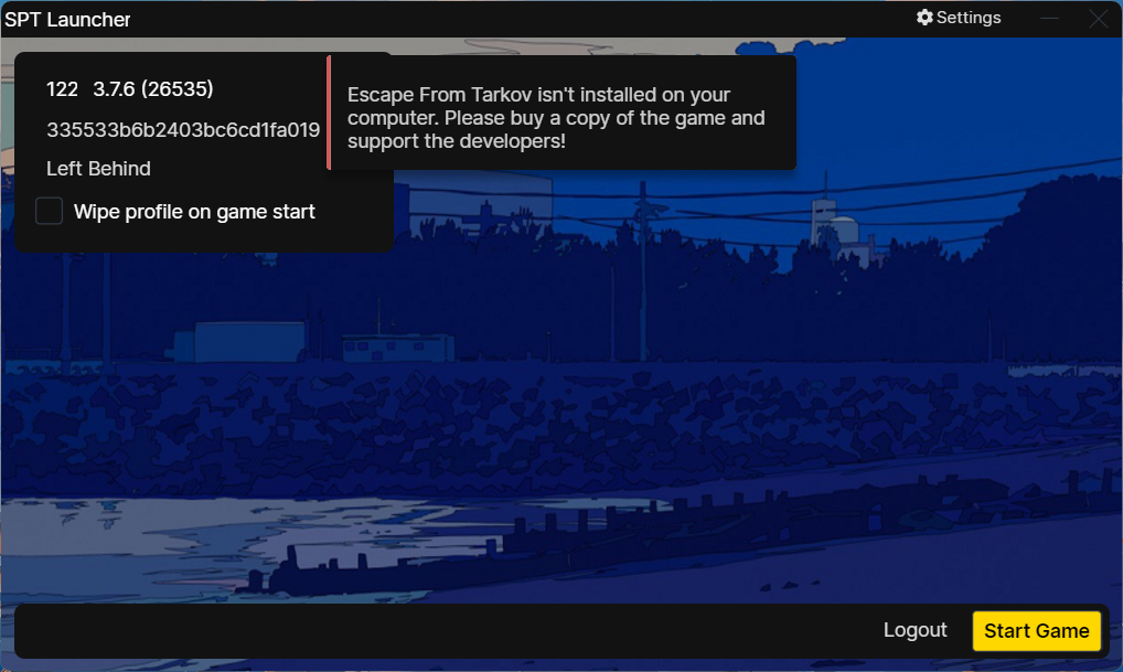 SPT-AKI管理器不能正常启动游戏-ODDBA社区