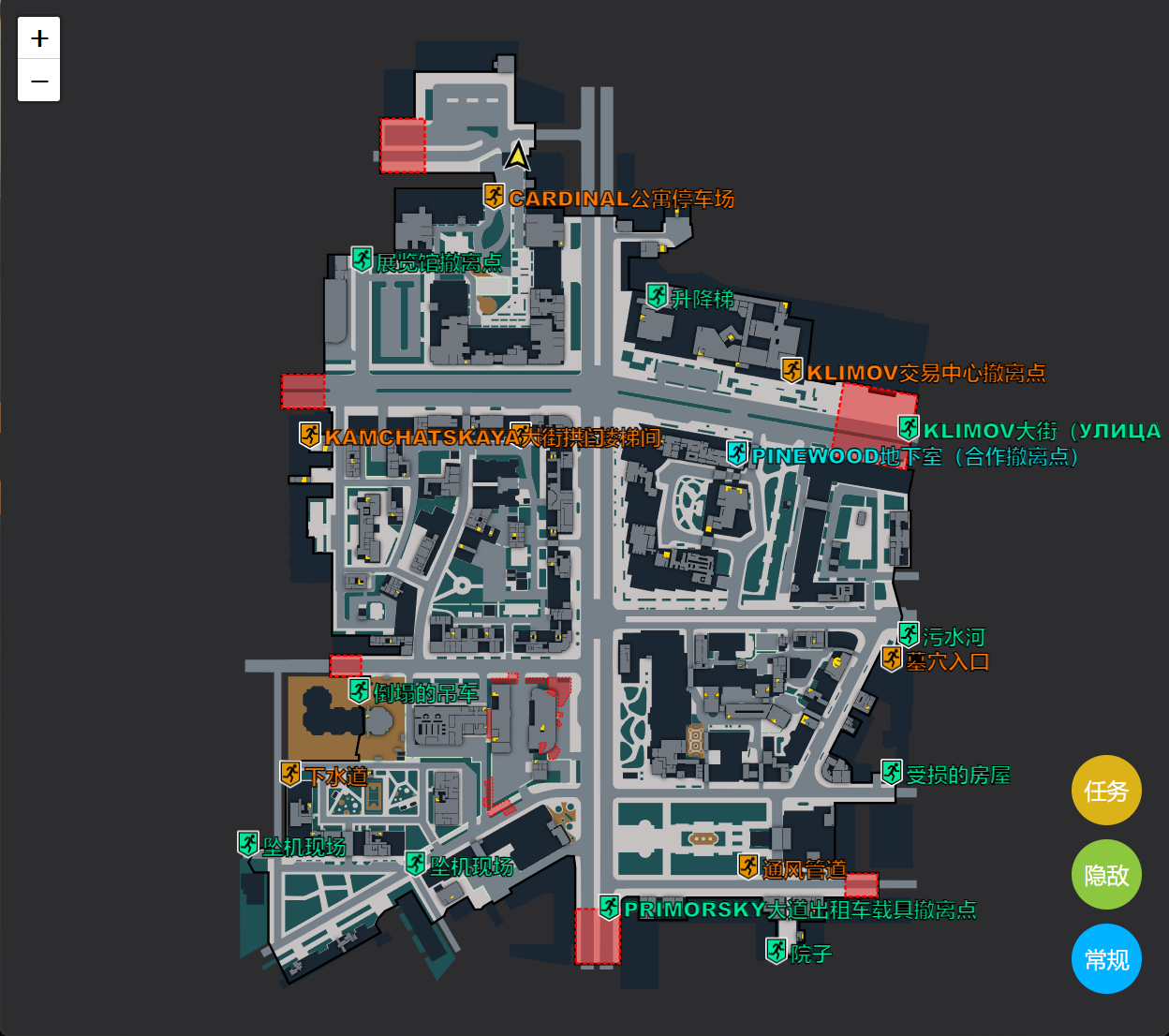 【AKI-3.7.x~3.8.0】实时地图 v1.1.1，新增中心区。-ODDBA社区