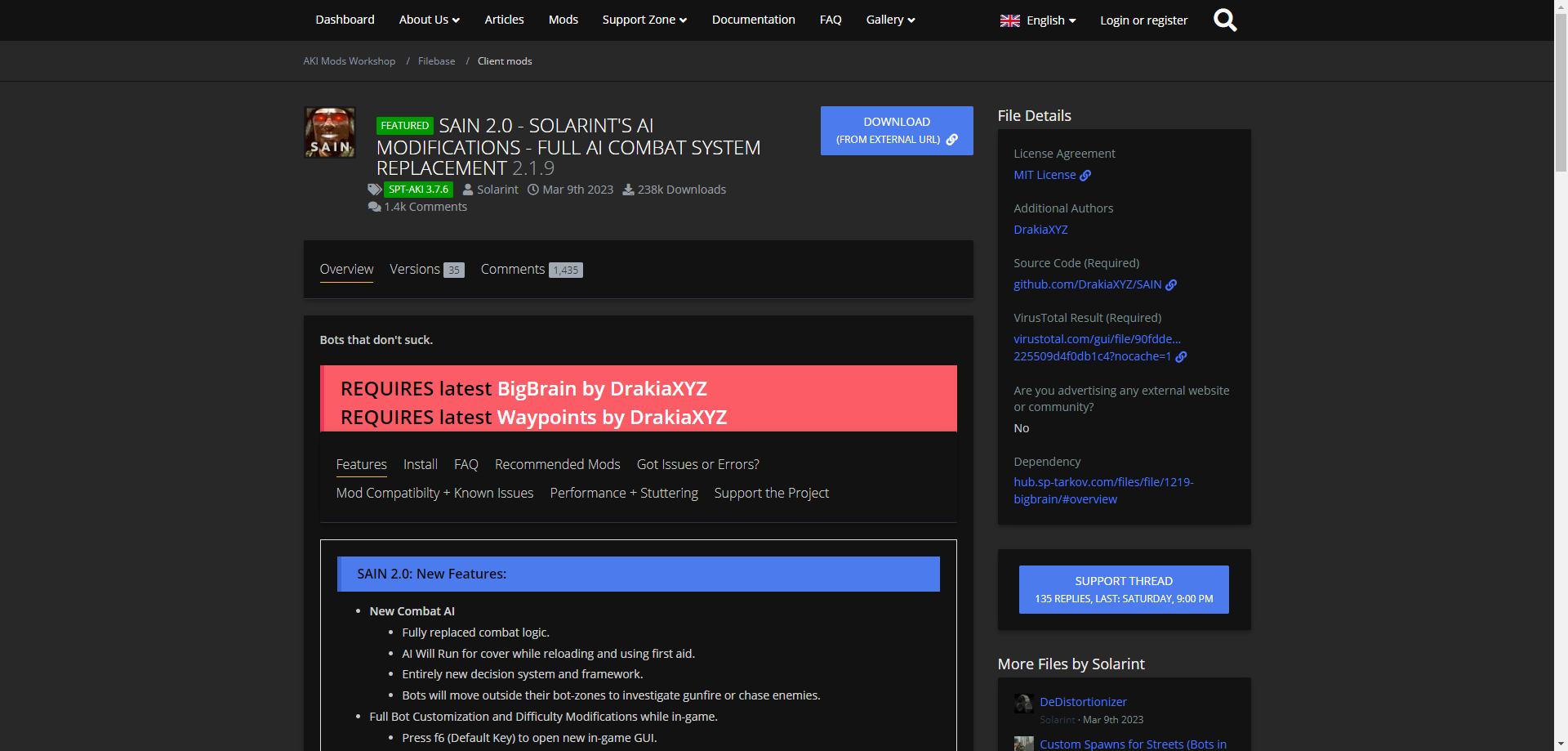 SAIN跟LOOTING BOTS 模组不能用。-ODDBA社区