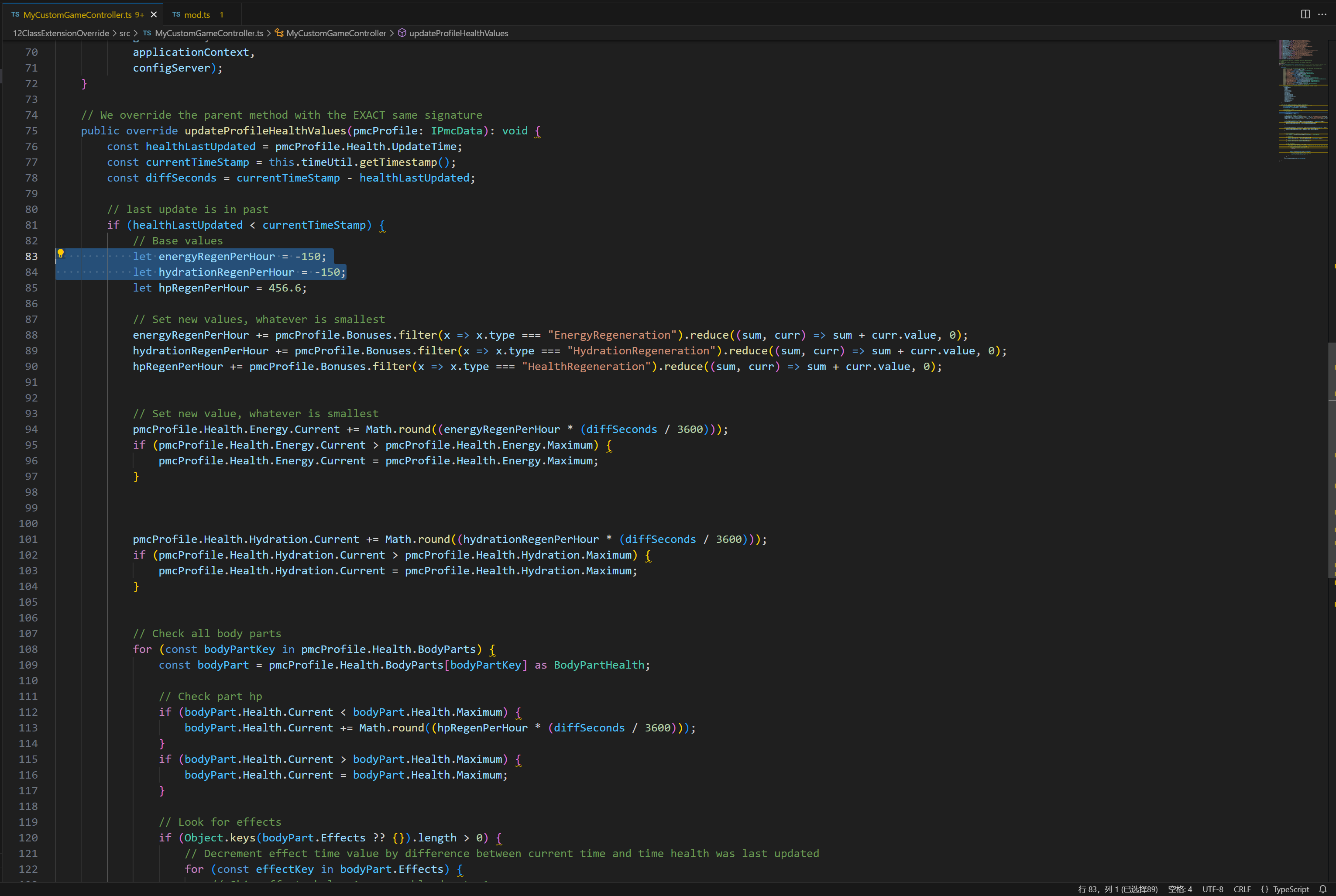 求一个重载了GameController.ts函数的mod-ODDBA社区