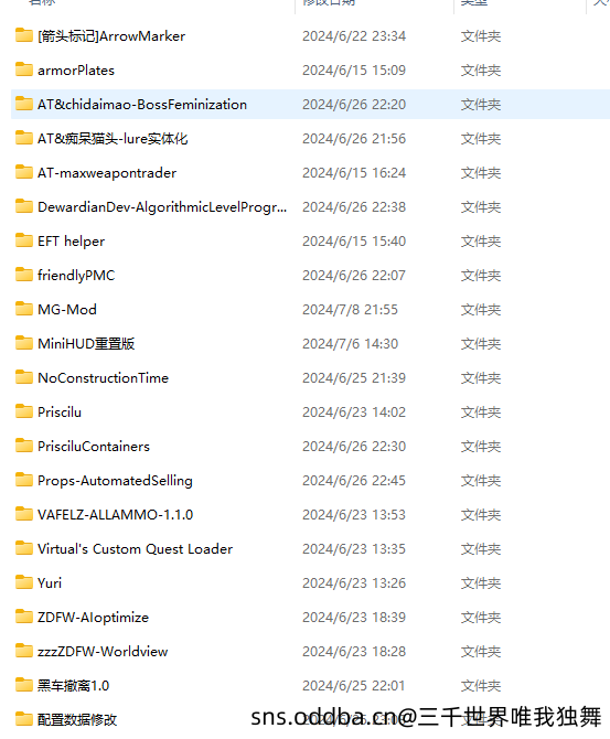 关于3.9.0MOD-ODDBA社区