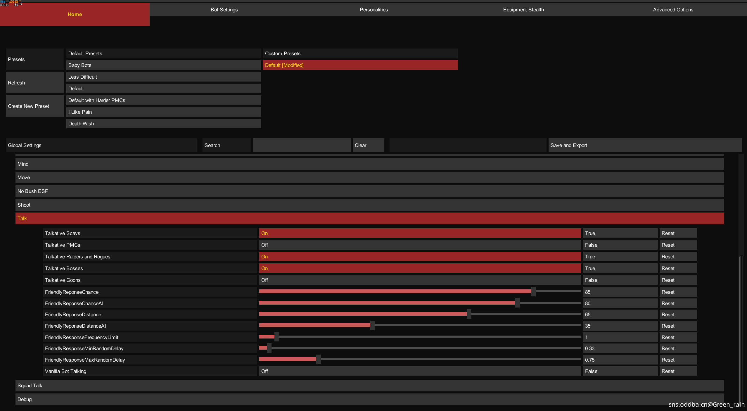 关于SAIN MOD，不认识每项参数应该怎么拉，有没有教程或每项参数讲解-ODDBA社区