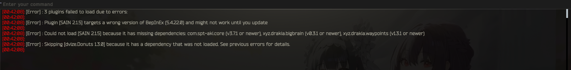 sain mod 加载后显示加载有错误 求大佬解答-ODDBA社区